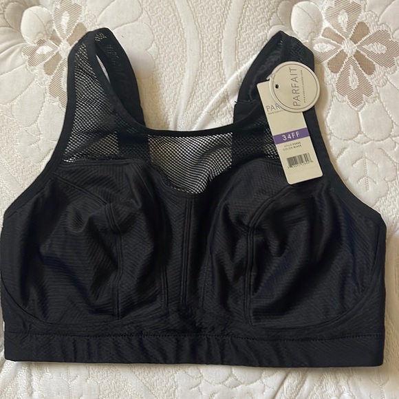 Parfait | Tops | Nwt Parfait Sportbra Sz 34ff Black Mesh Fabric | Poshmark